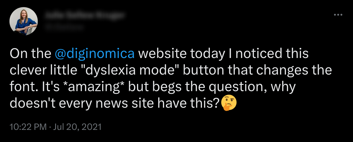 Dyslexia Mode: an effective accessibility improvement | BRAINSUM